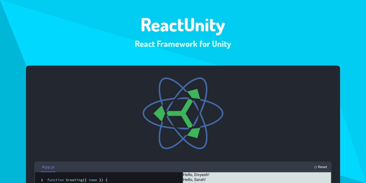 Reactunity React Framework For Unity Made With Reactjs 0203